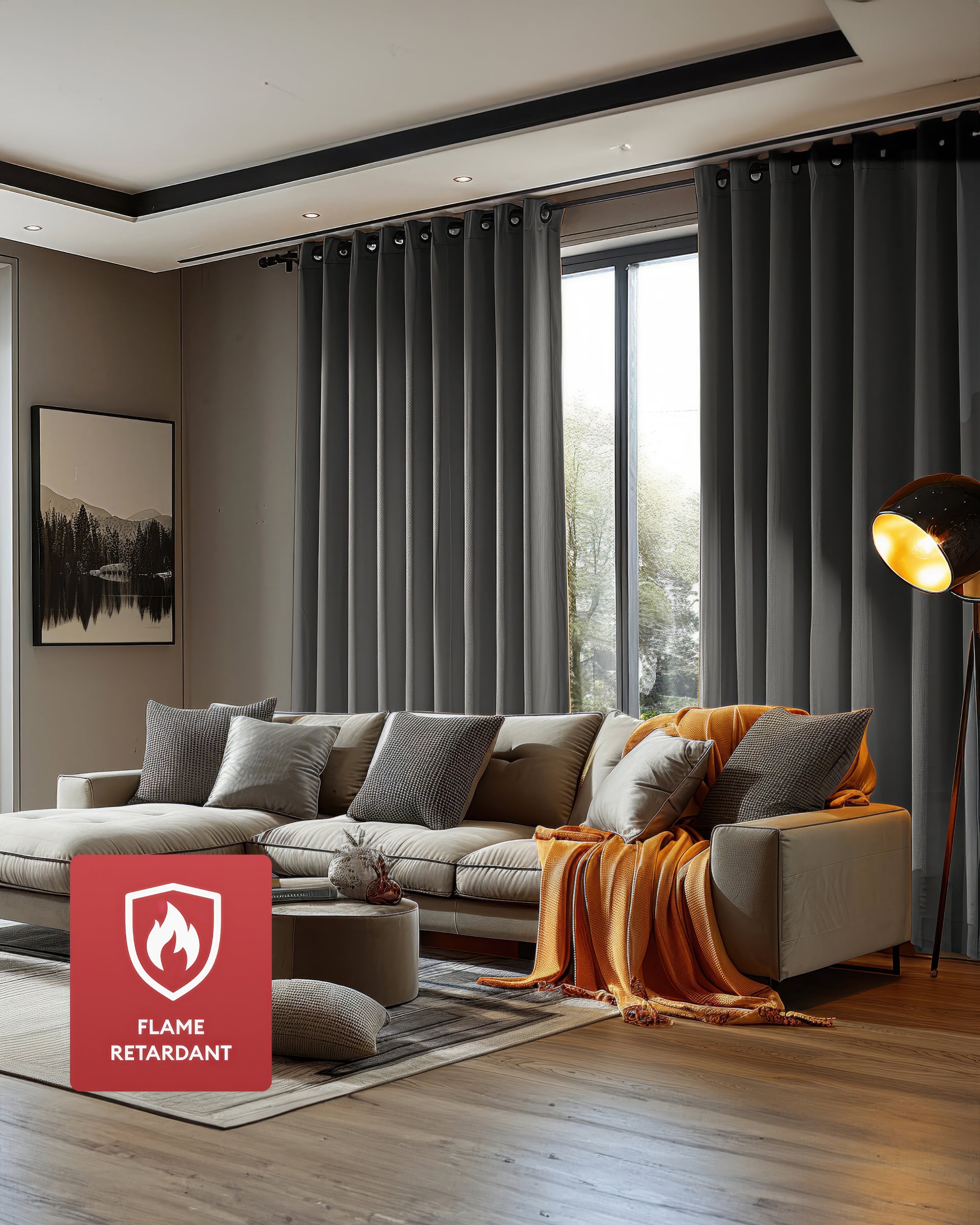 Frisian Custom Flame Retardant Curtain