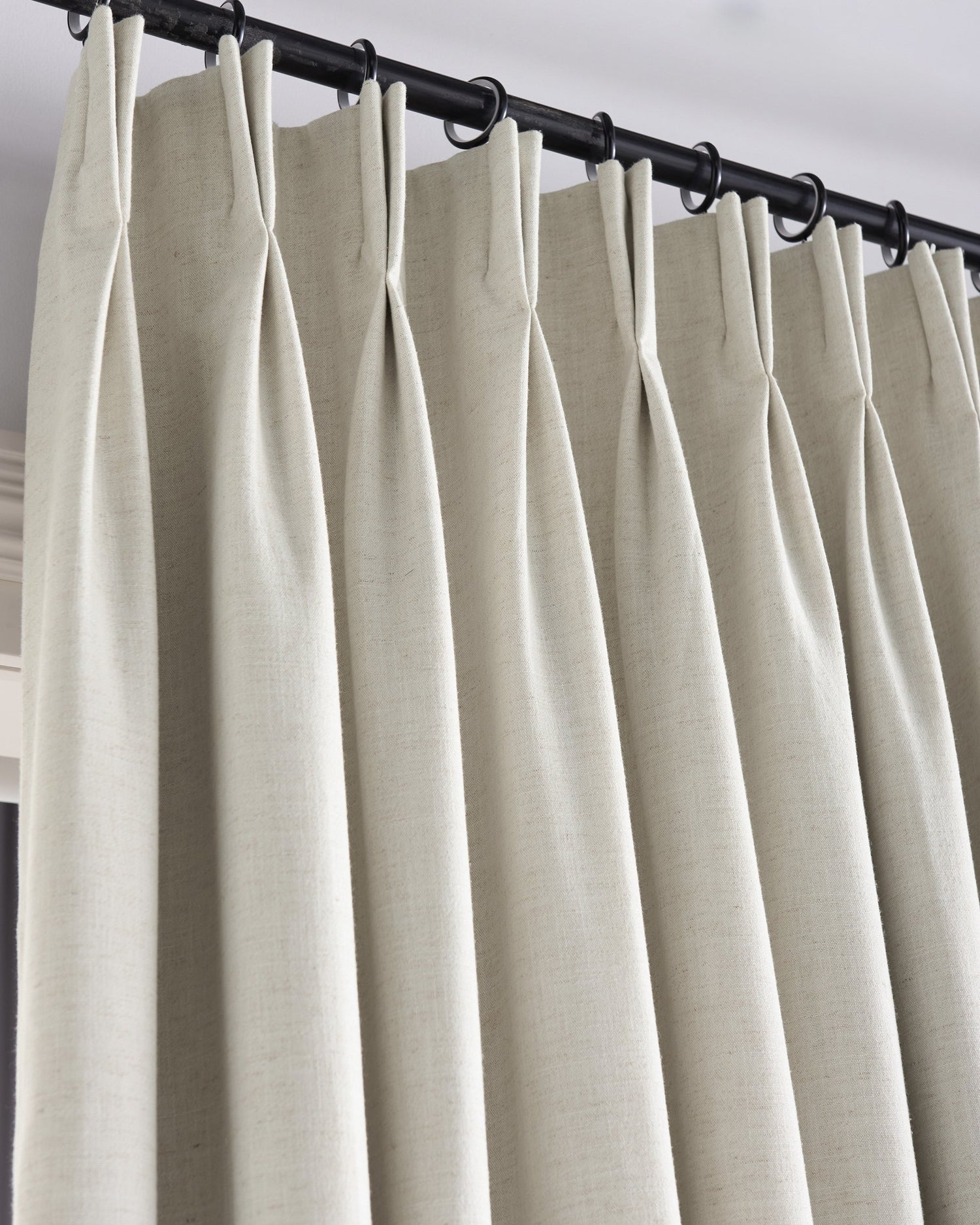 Sally 100% Blackout Linen Blend Custom Curtain