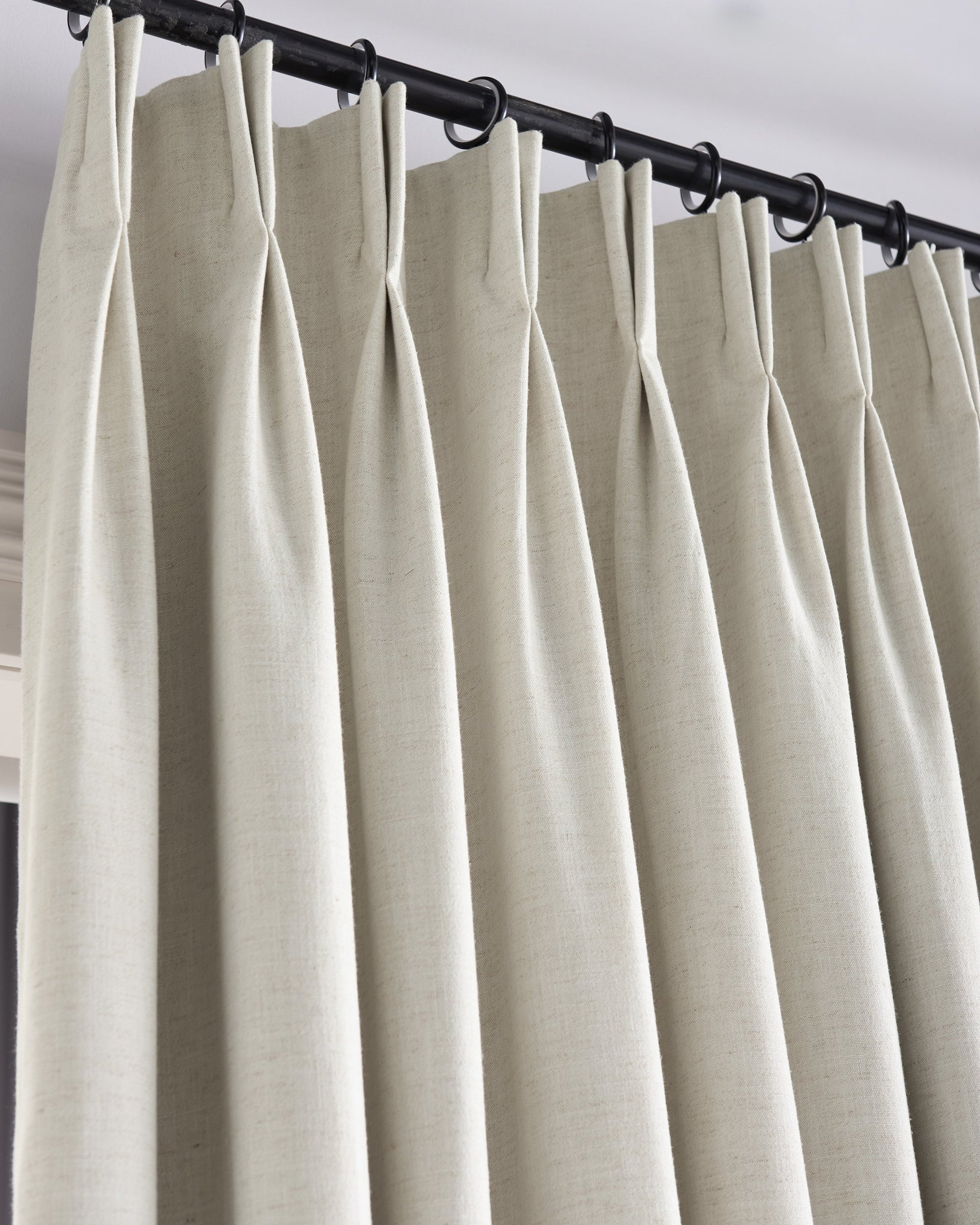 Sally 100% Blackout Linen Blend Custom Curtain